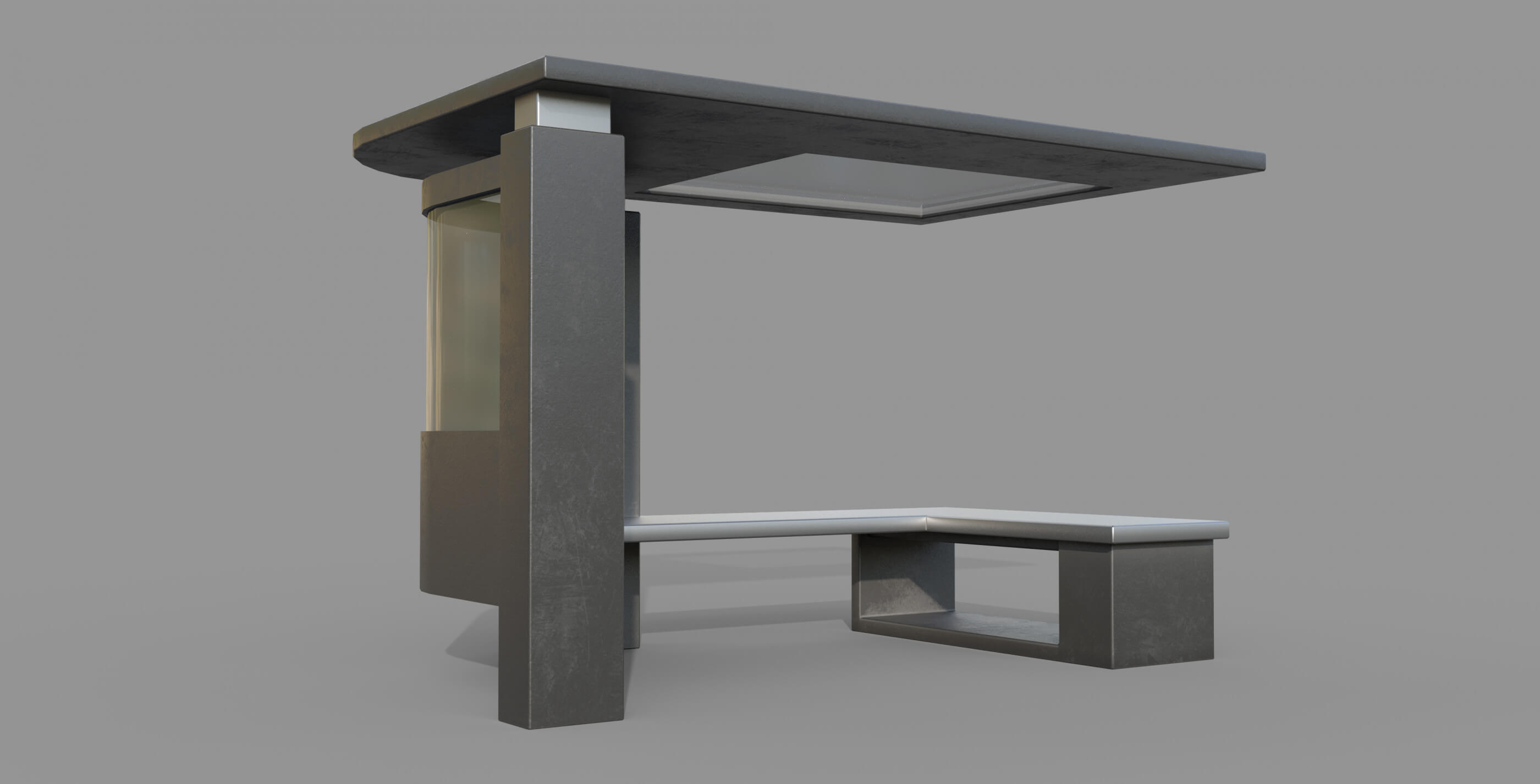 25 Bus Stop Base Mesh Pack With Uvs and Textures - 3D Model by netleon