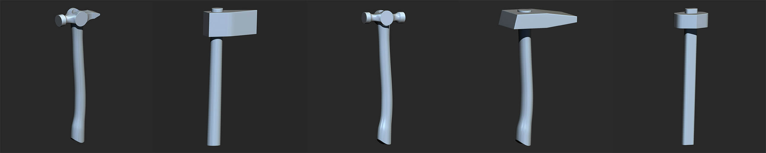 25 Hammer Base Mesh - 3D Model by netleon