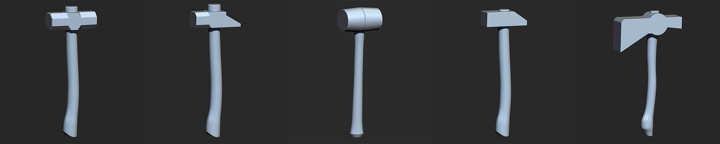 25 Hammer Base Mesh - 3D Model by netleon