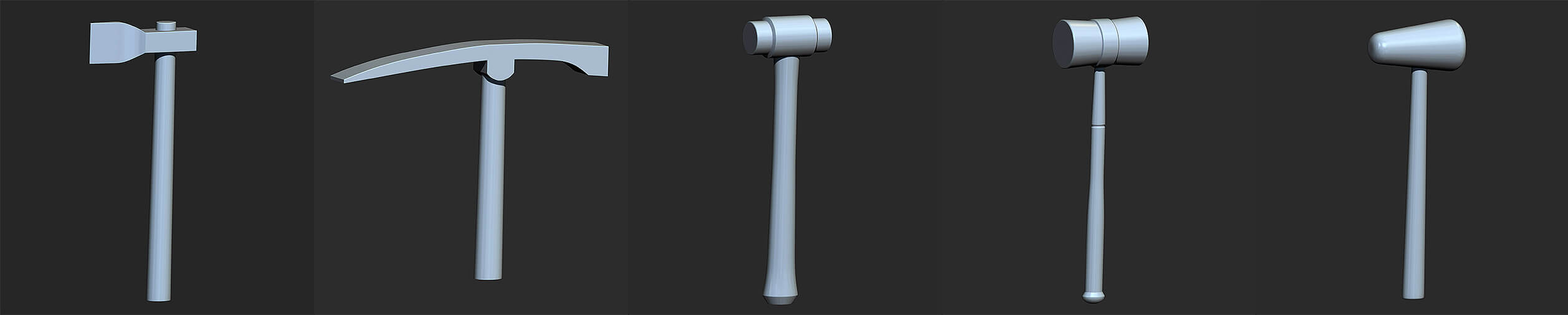 25 Hammer Base Mesh - 3D Model by netleon