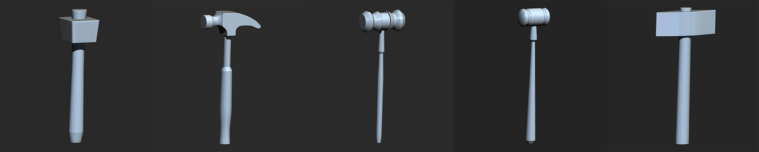 25 Hammer Base Mesh - 3D Model by netleon