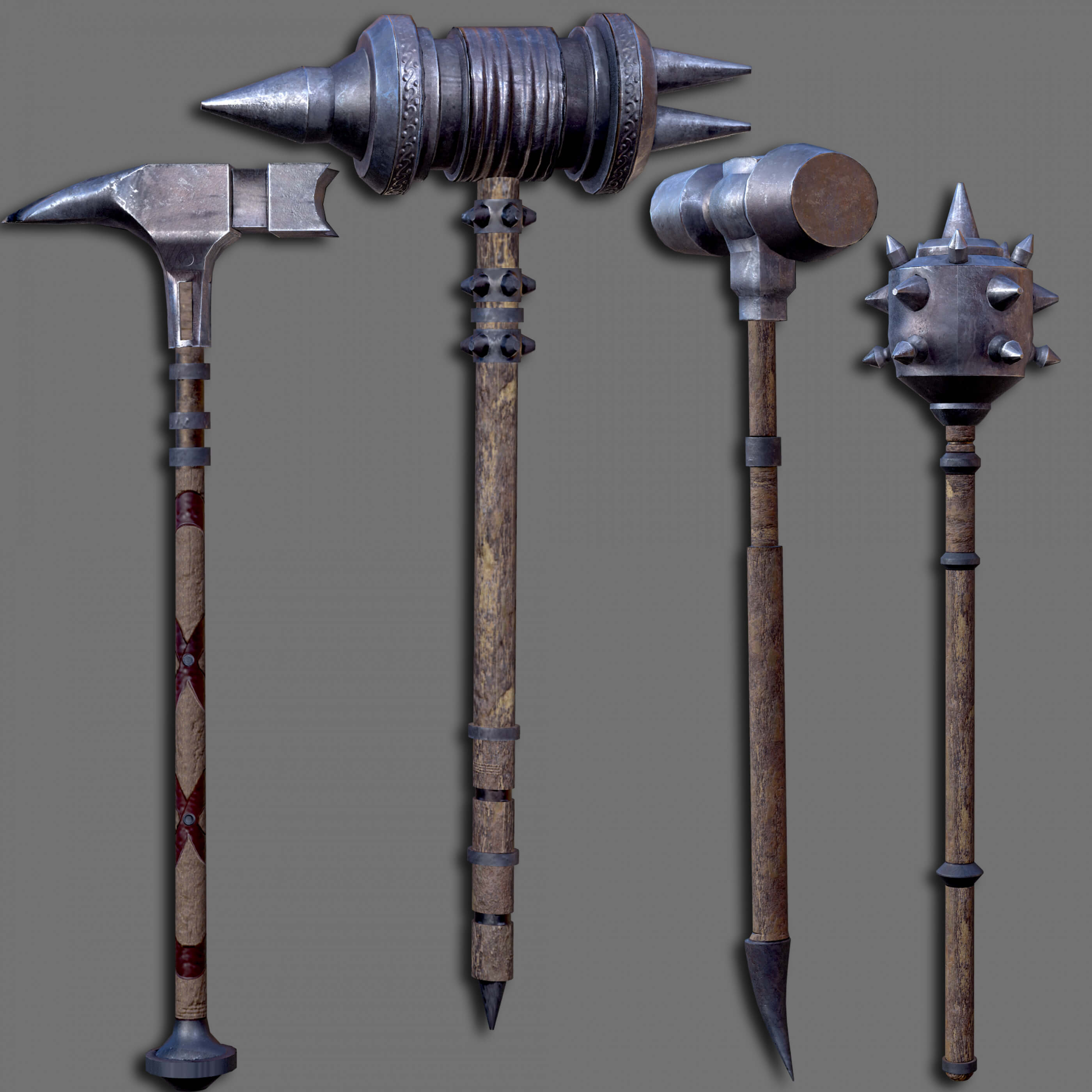 25 Low Poly Hammer - 3D Model by netleon