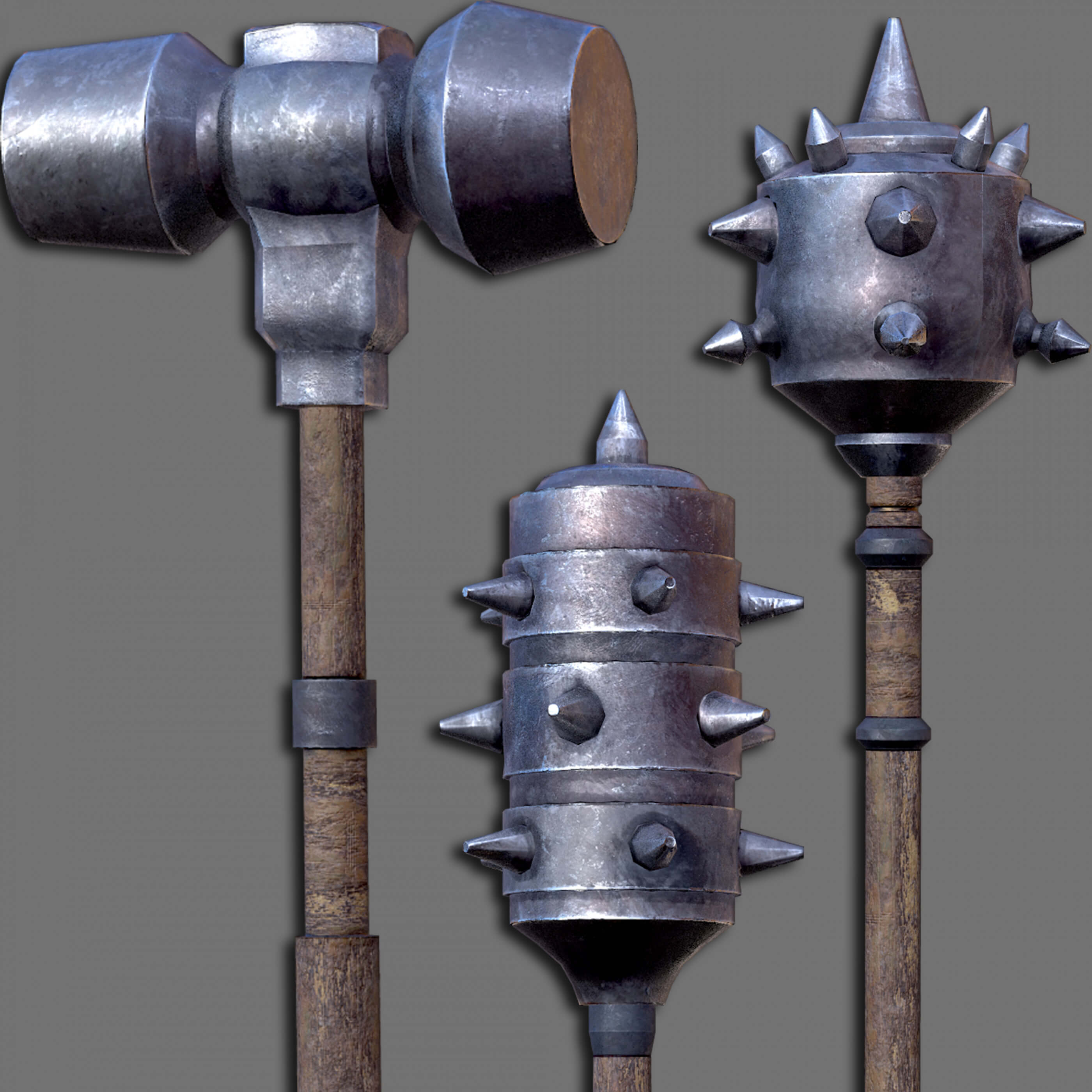 25 Low Poly Hammer - 3D Model by netleon