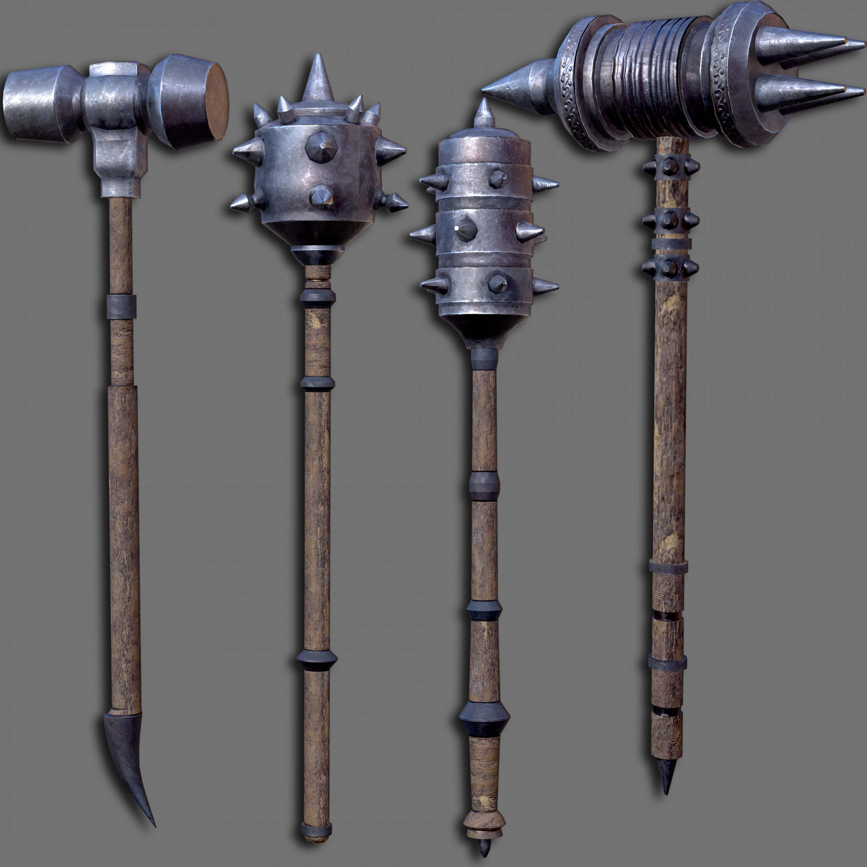 25 Low Poly Hammer - 3D Model by netleon