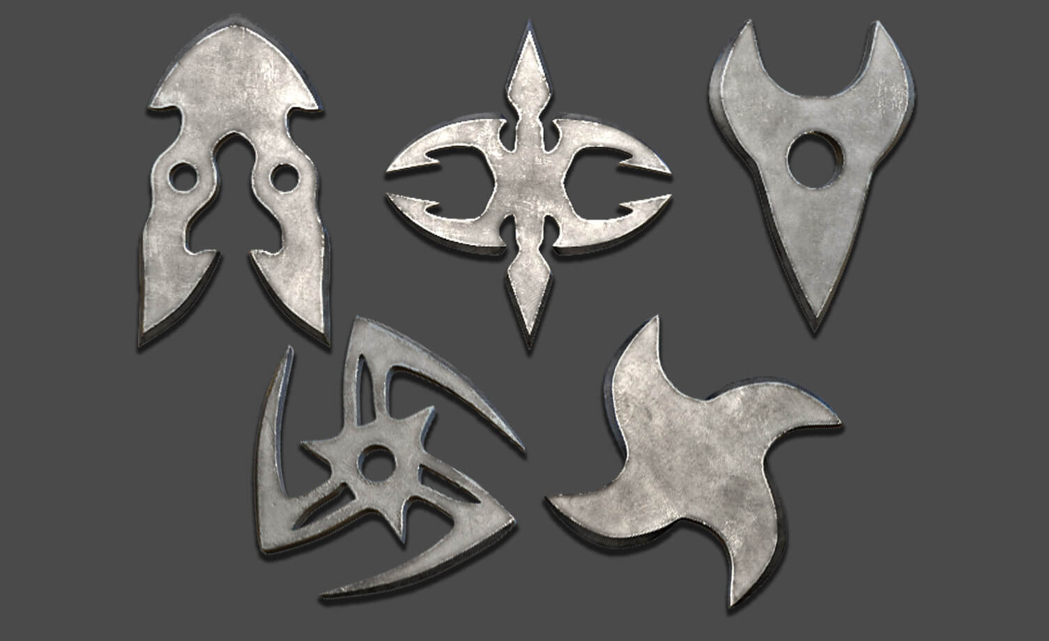 25 Shuriken Models With IMM Brush Vol 3 - 3D Model by netleon