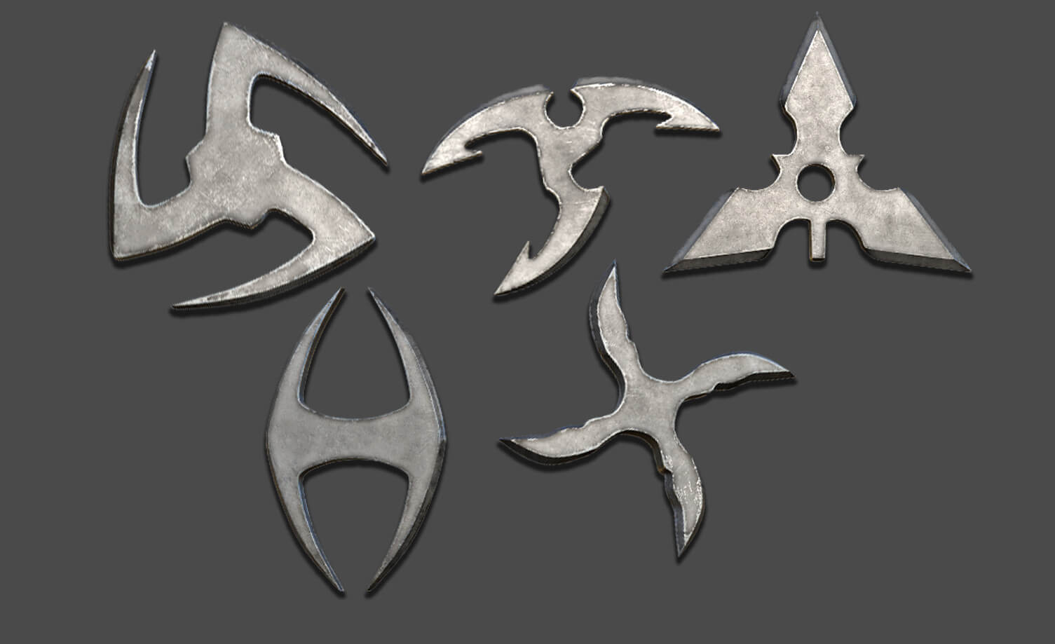 25 Shuriken Models With IMM Brush Vol 3 - 3D Model by netleon