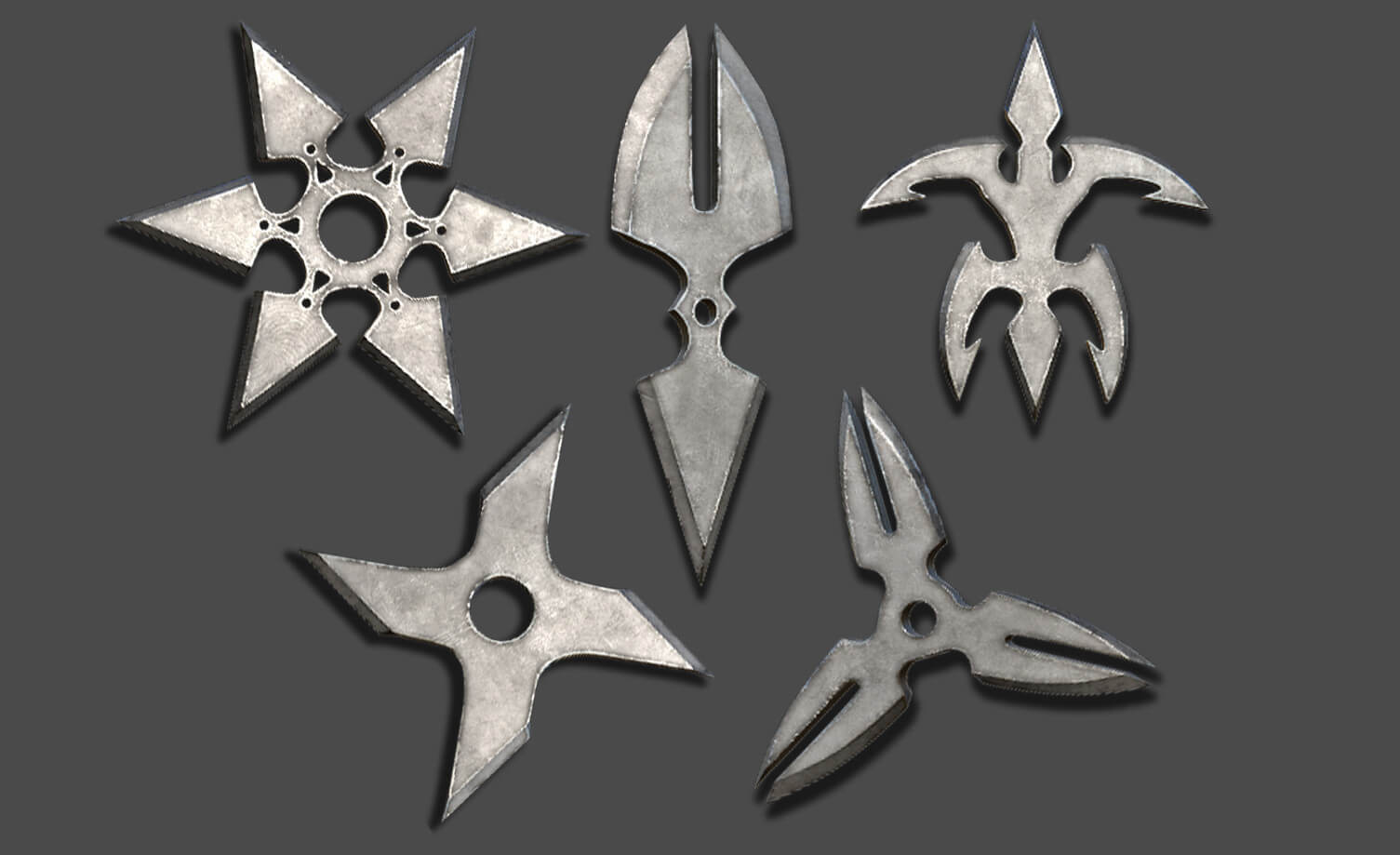 25 Shuriken Models With IMM Brush Vol 4 - 3D Model by netleon