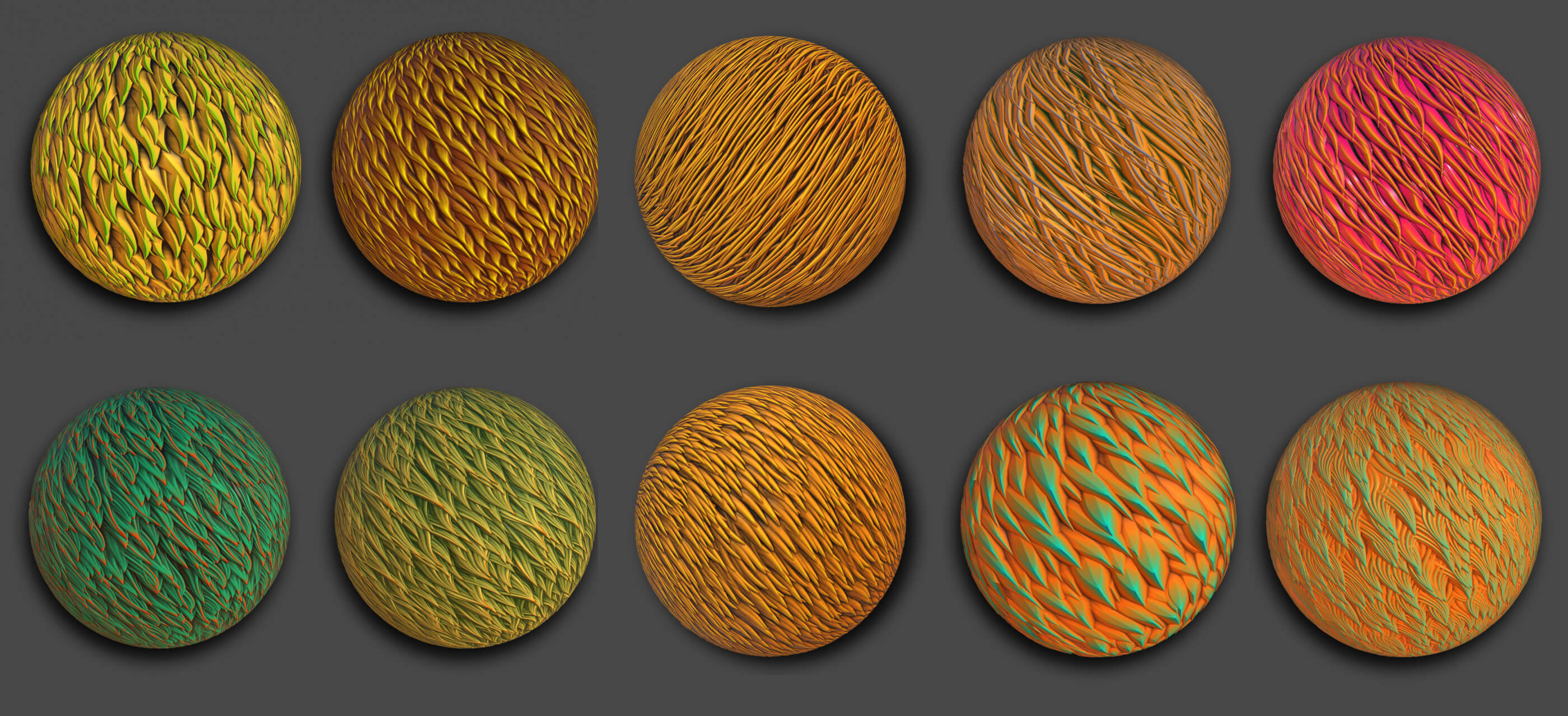 30 Stylized Fur Texture, Brushes and Noise Pack - Brush or Tool by netleon
