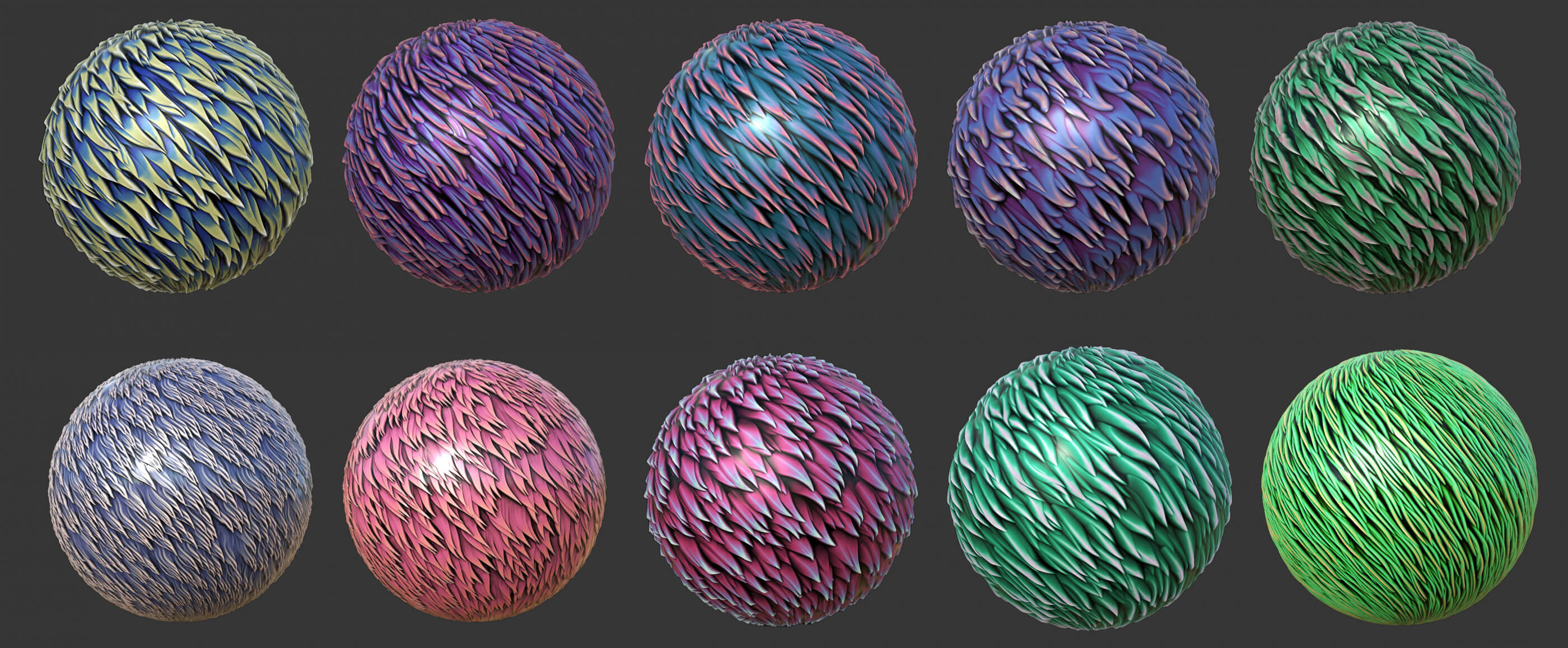 30 Stylized Fur Texture, Brushes and Noise Pack - Brush or Tool by netleon