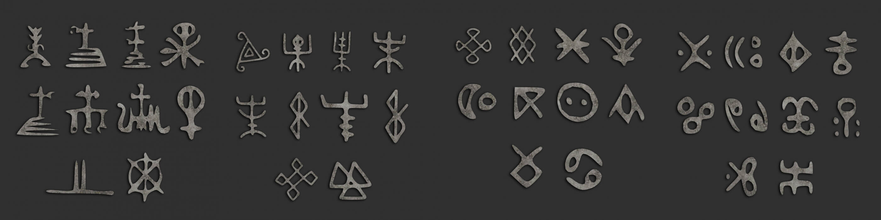 300+ Runes Alpha Pack 8K - 3D Material or Shader by netleon