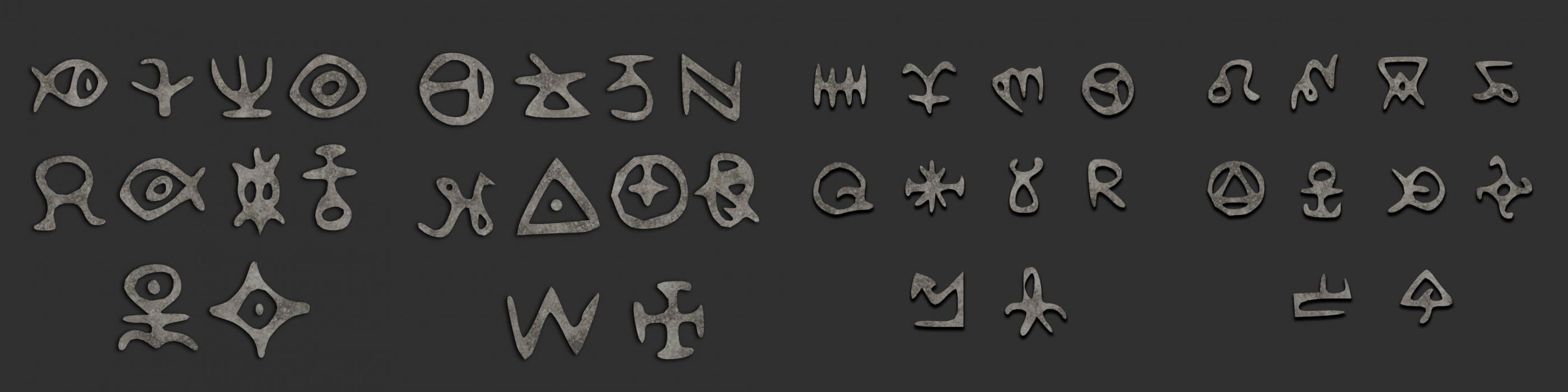 300+ Runes Alpha Pack 8K - 3D Material or Shader by netleon