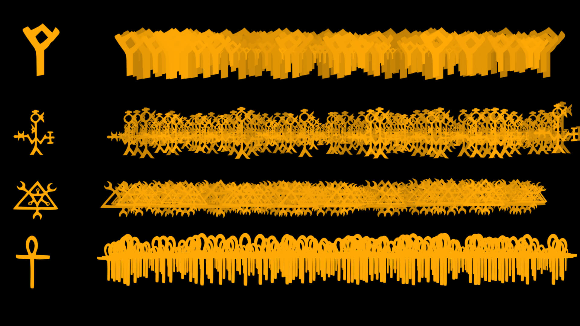 315 Runes Pattern Brush Presets by netleon