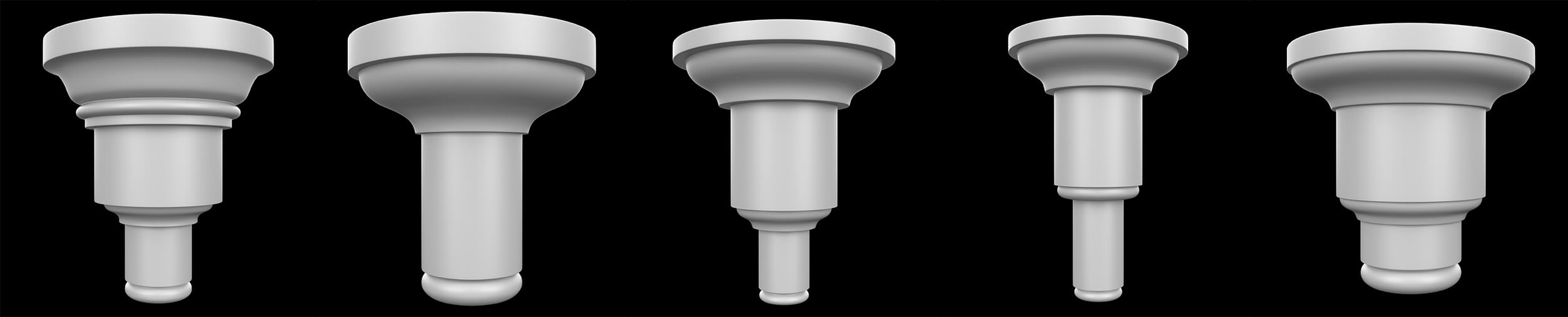 35 Column Rings 3D Model Vol 2 by netleon