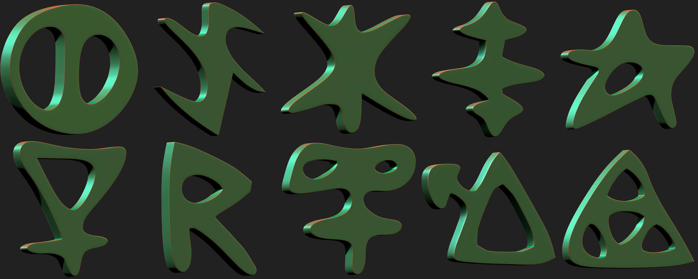 50 Runes Base Mesh Vol 1 - 3D Model by netleon