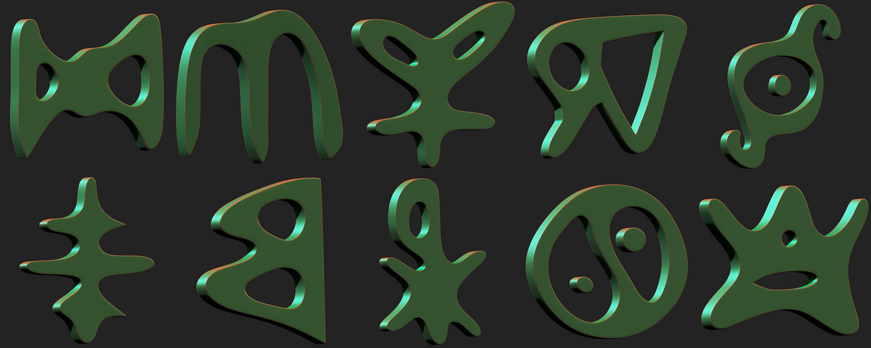 50 Runes Base Mesh Vol 2 - 3D Model by netleon