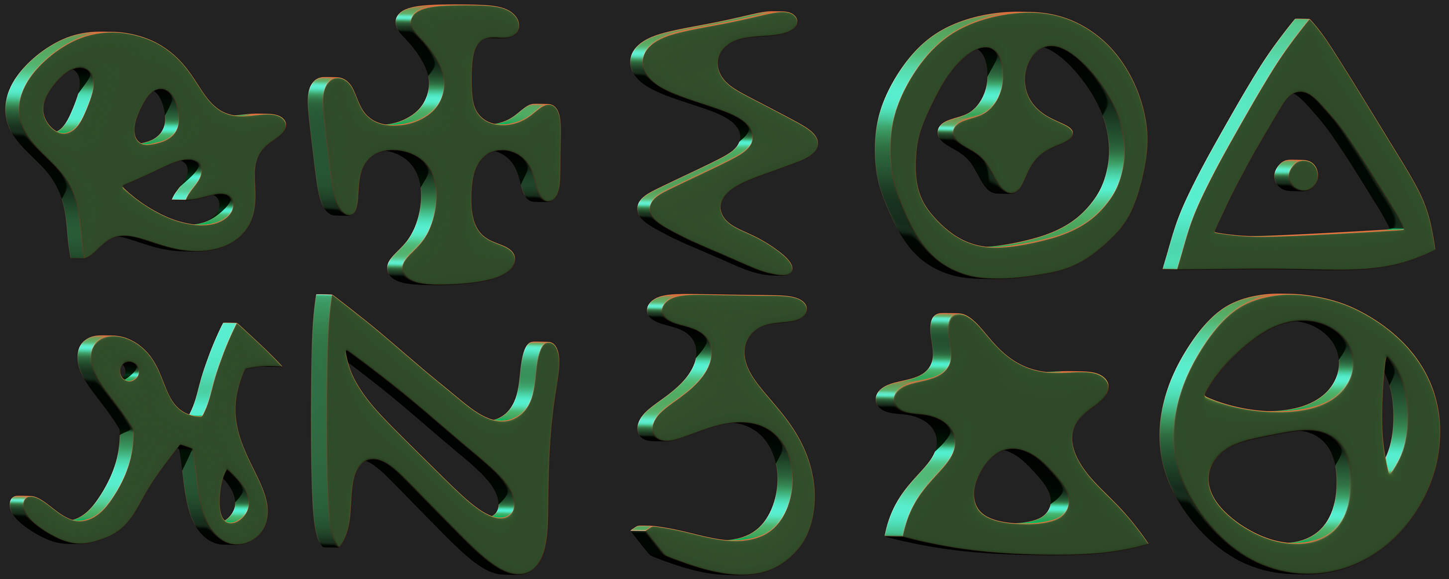 50 Runes Base Mesh Vol 3 - 3D Model by netleon