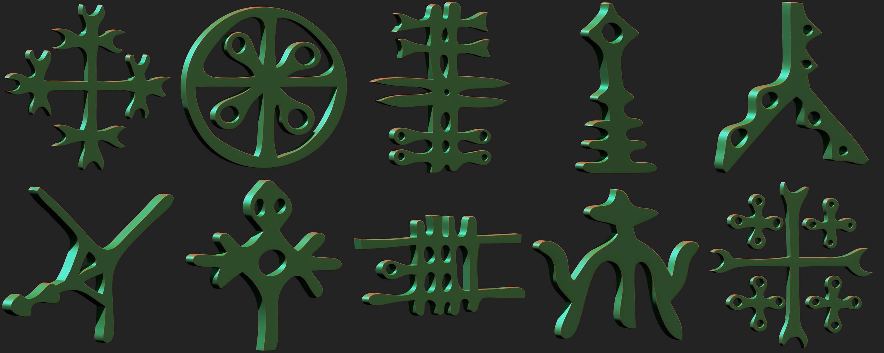 50 Runes Base Mesh Vol 3 - 3D Model by netleon