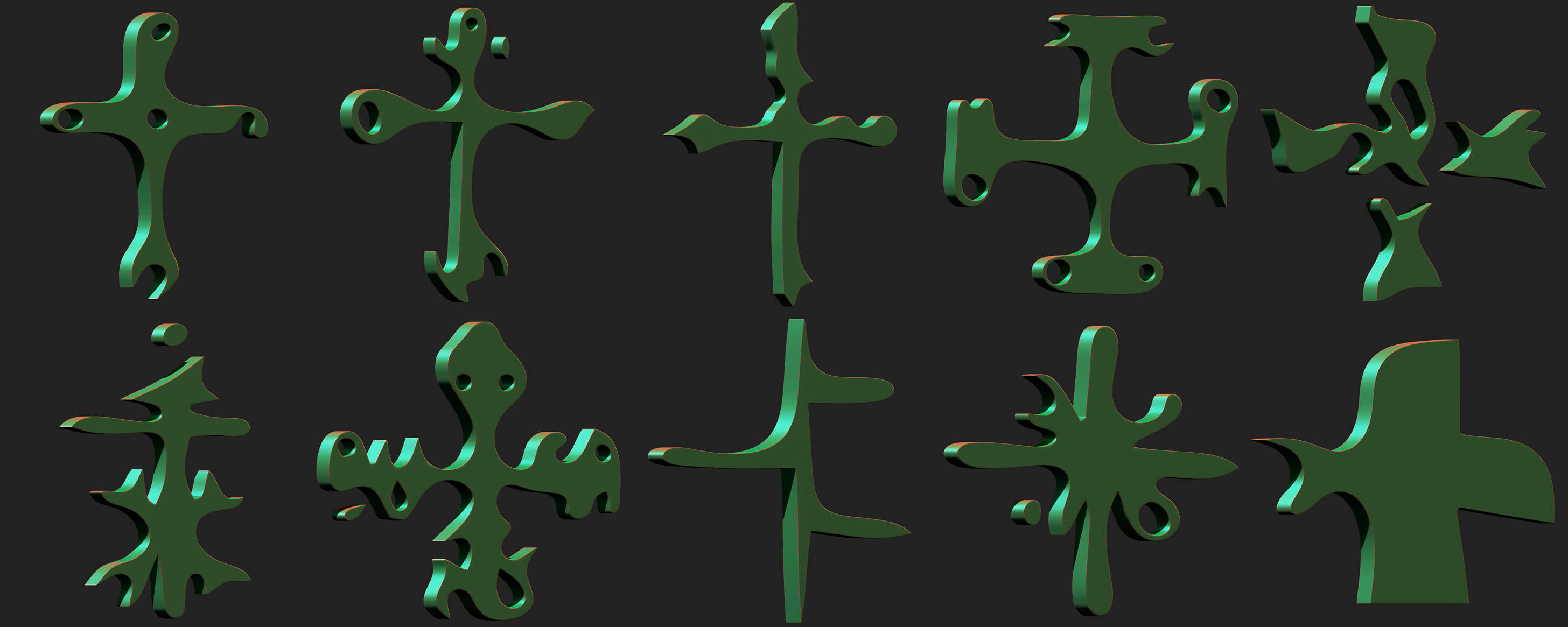 50 Runes Base Mesh Vol 3 - 3D Model by netleon