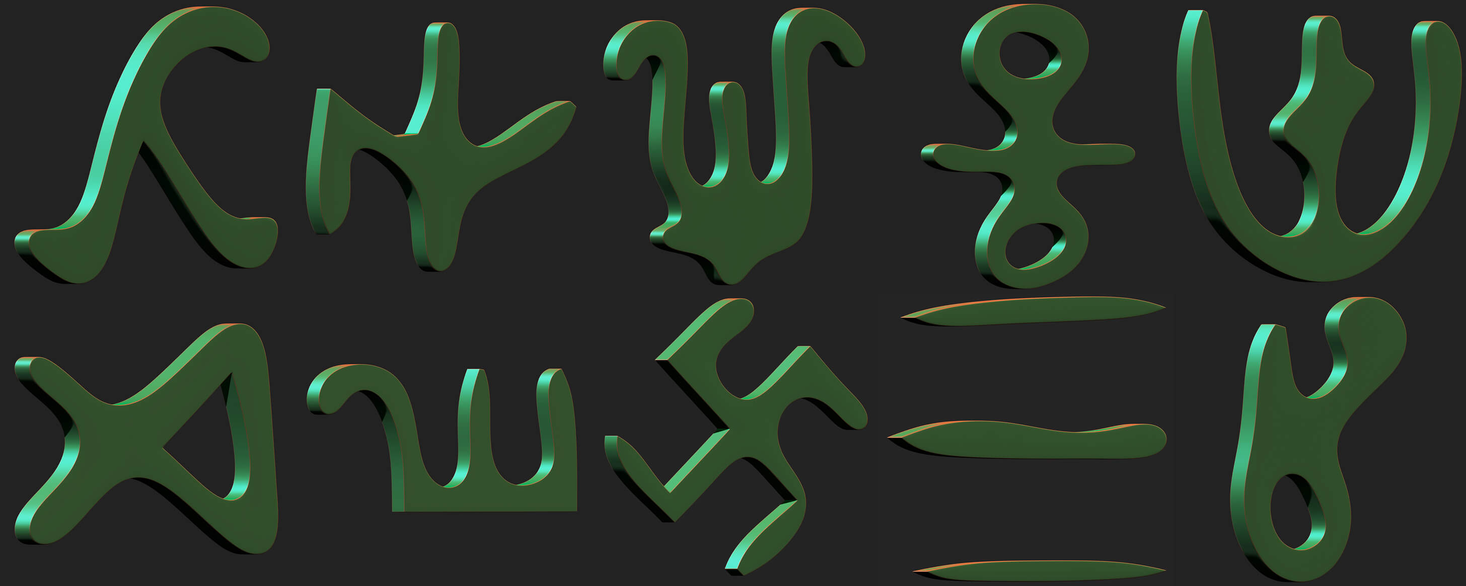 50 Runes Base Mesh Vol 5 - 3D Model by netleon