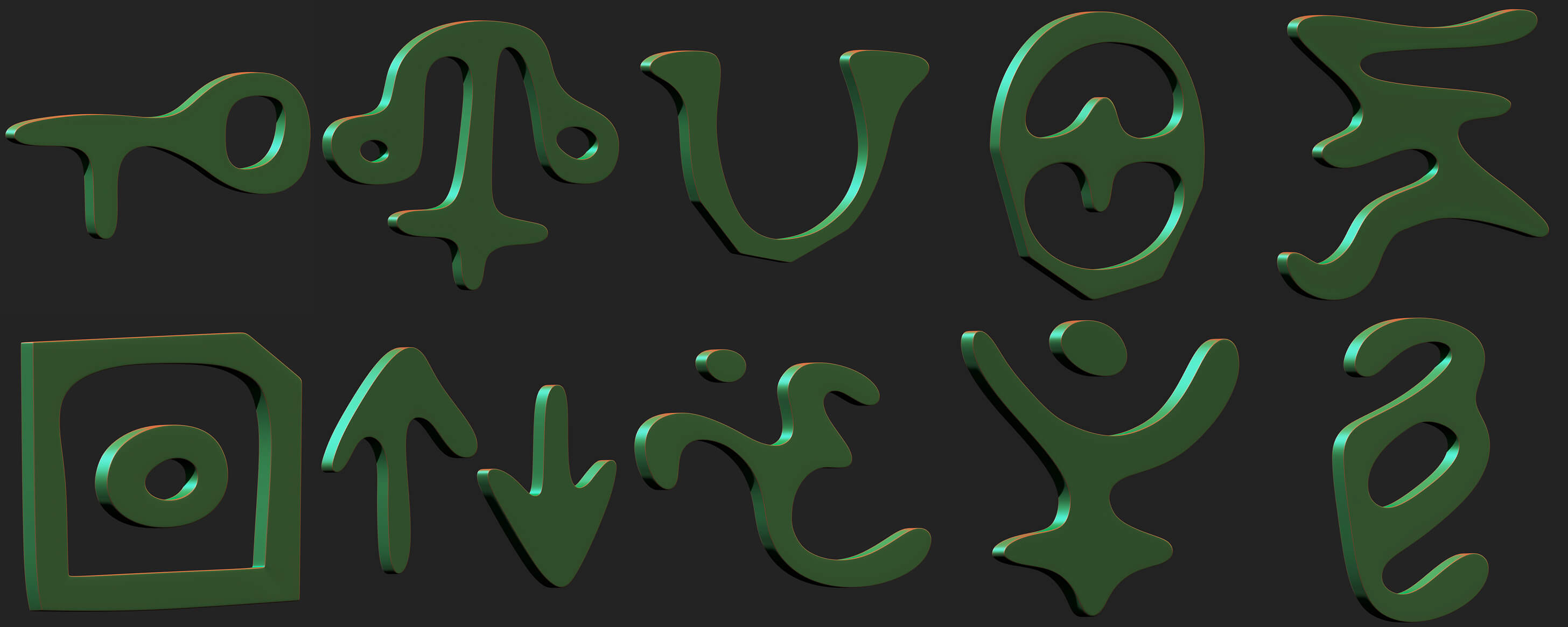 50 Runes Base Mesh Vol 6 - 3D Model by netleon