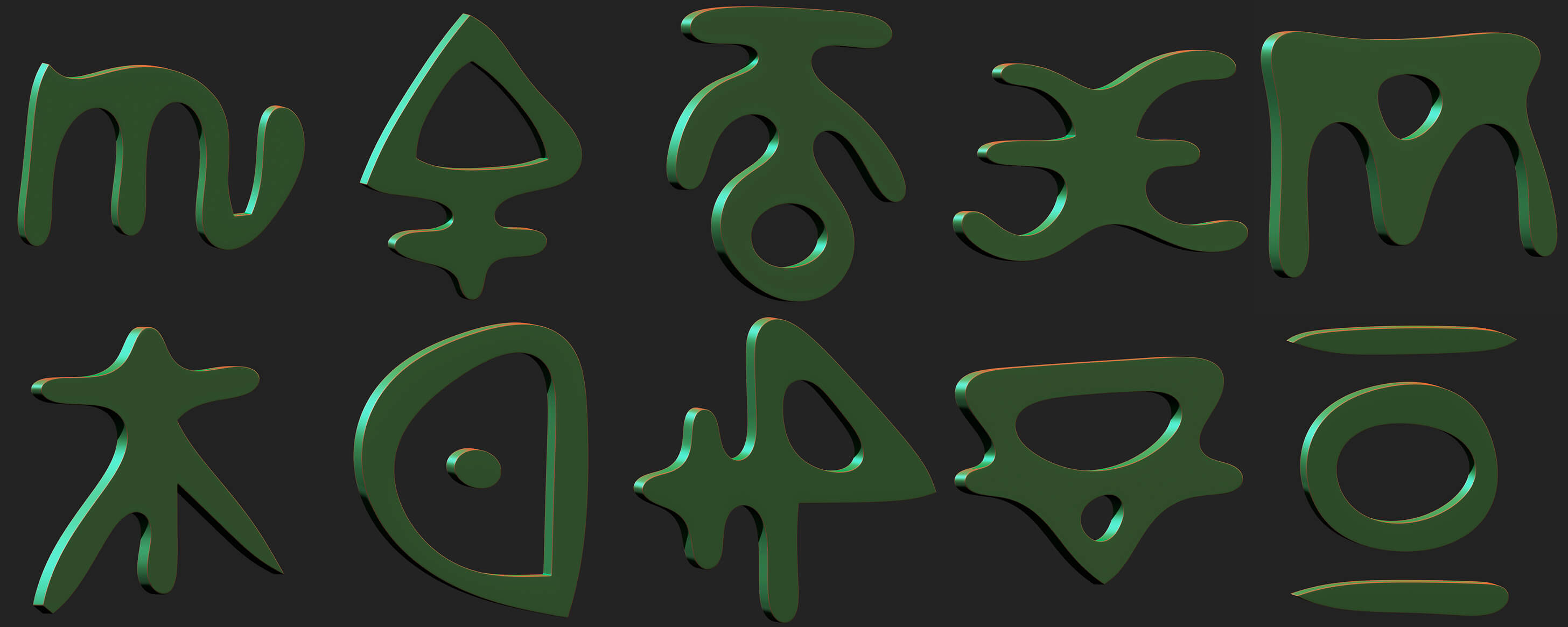 50 Runes Base Mesh Vol 6 - 3D Model by netleon
