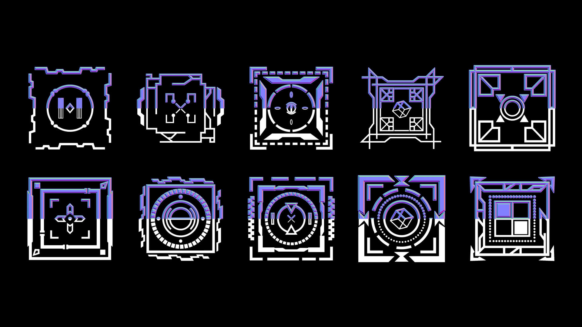 50 Sci-Fi Hologram Normal Map and Alpha Vol 2 3D Texture by netleon