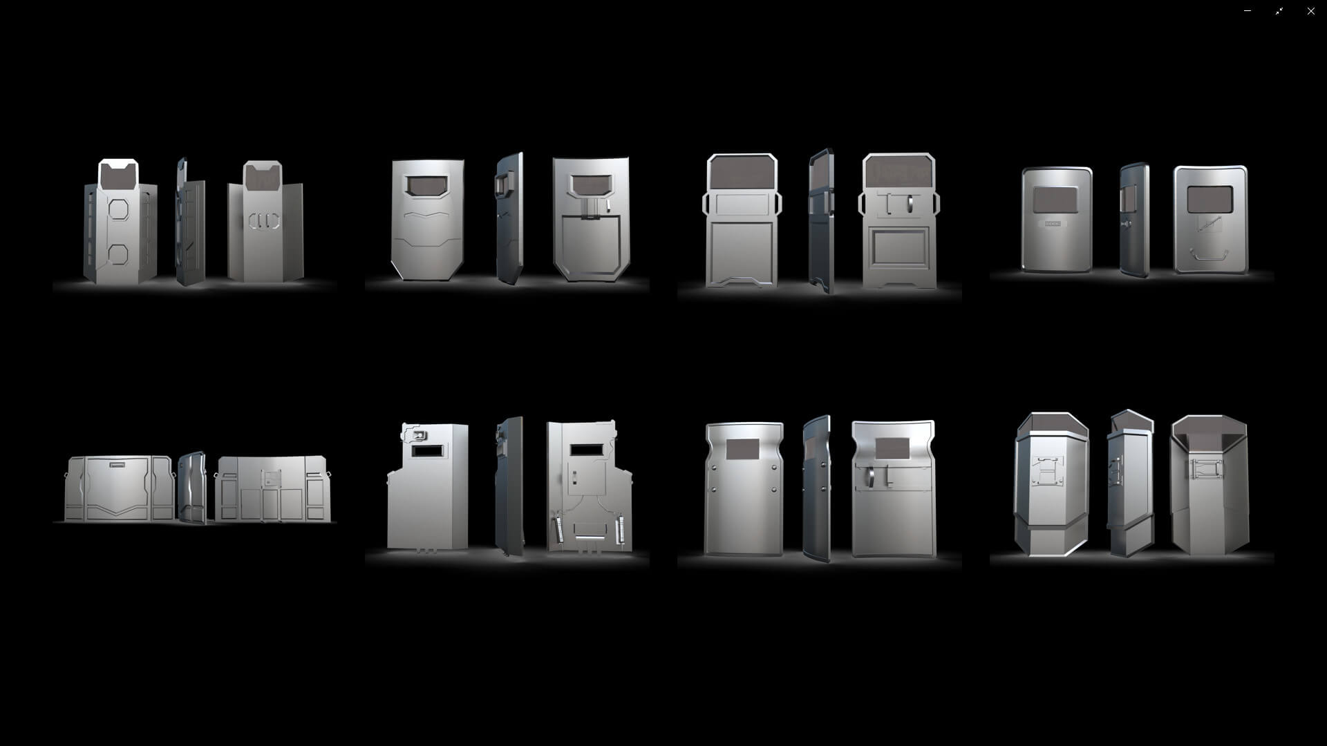 60+ Shield Base Mesh Pack - 3D Model by netleon