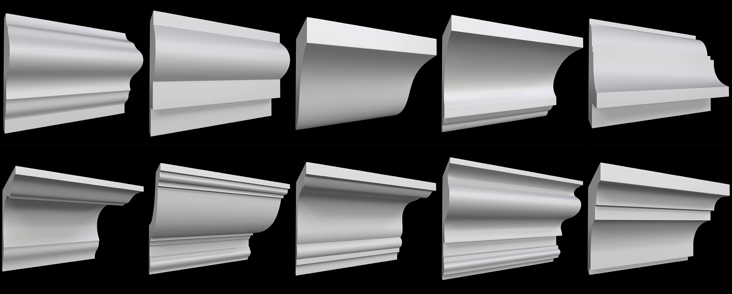 70 Cornice Base and High Mesh Pack - 3D Model by netleon