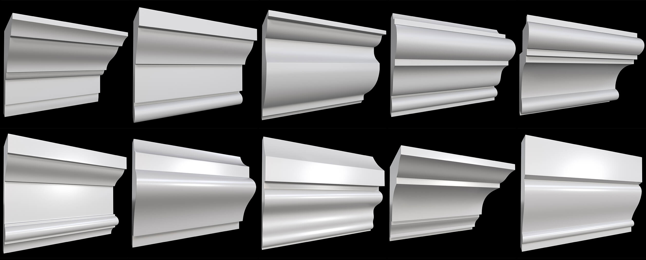 70 Cornice Base and High Mesh Pack - 3D Model by netleon