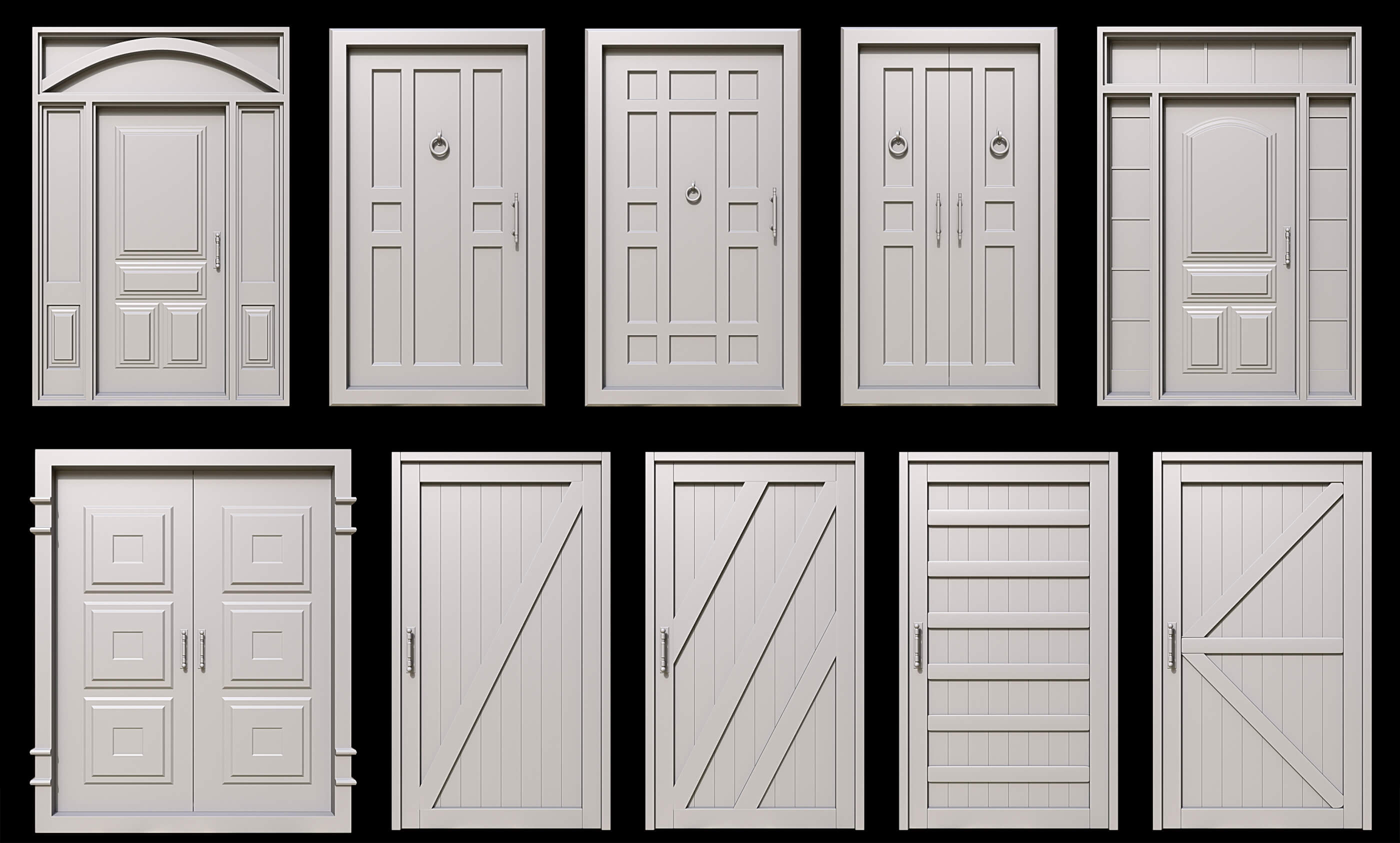 78 Gate Base Mesh Pack - 3D Model by netleon