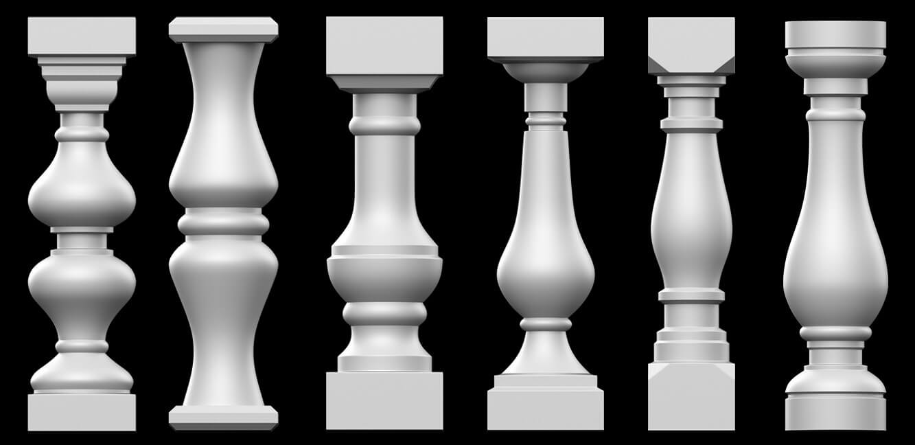 Baluster Base Mesh - 3D Model by netleon