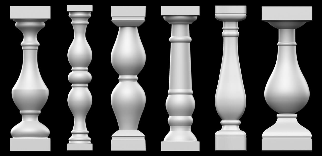 Baluster Base Mesh - 3D Model by netleon