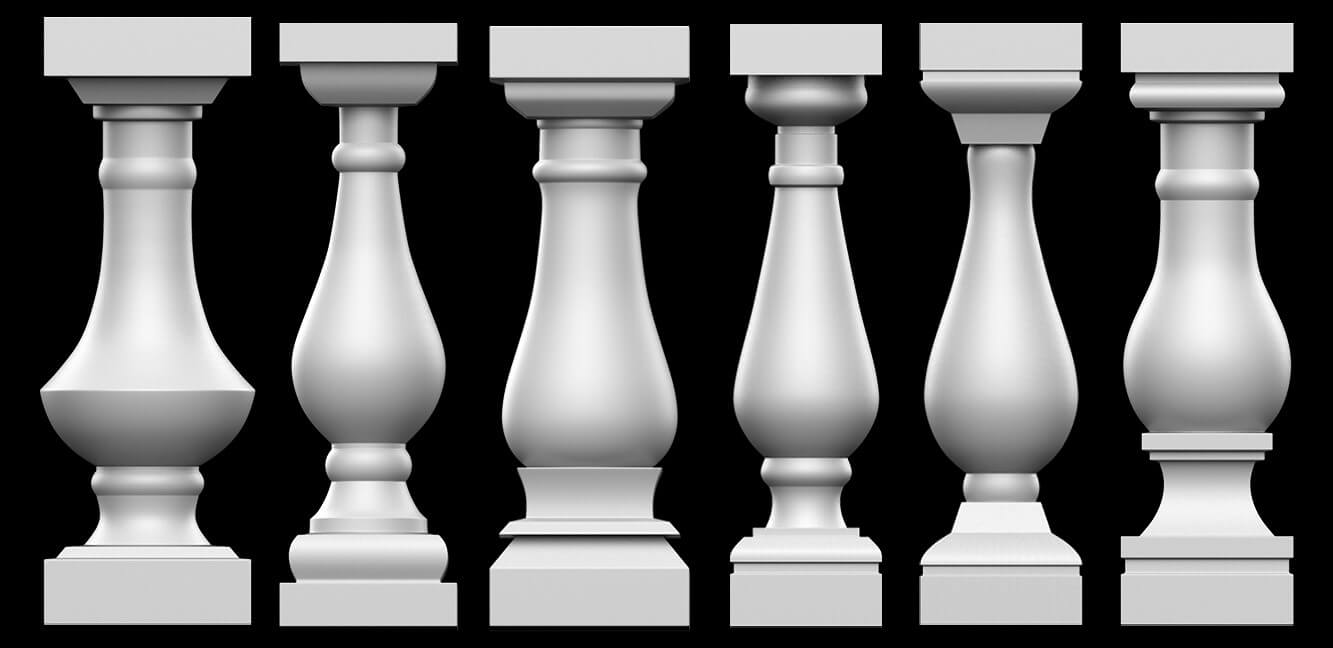 Baluster Base Mesh - 3D Model by netleon