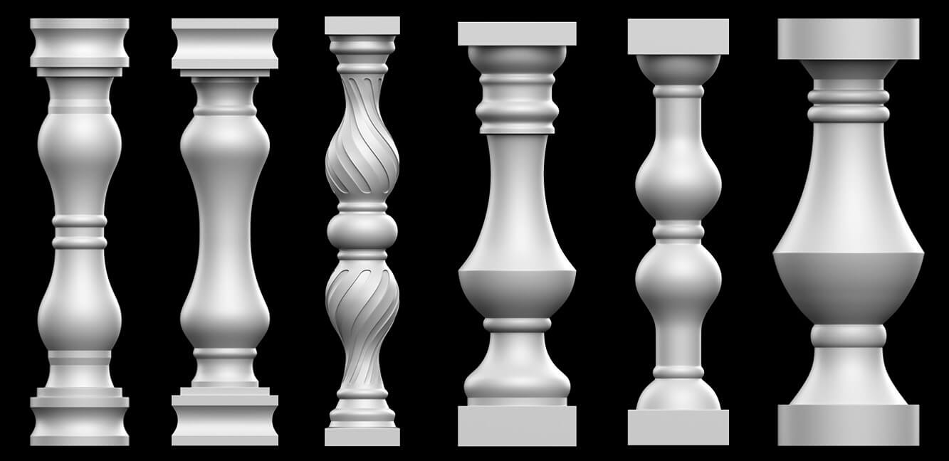 Baluster Base Mesh - 3D Model by netleon