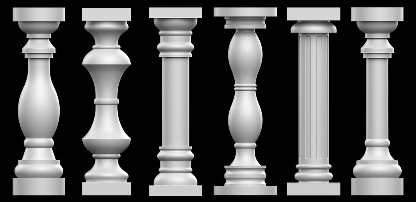 Baluster Base Mesh - 3D Model by netleon