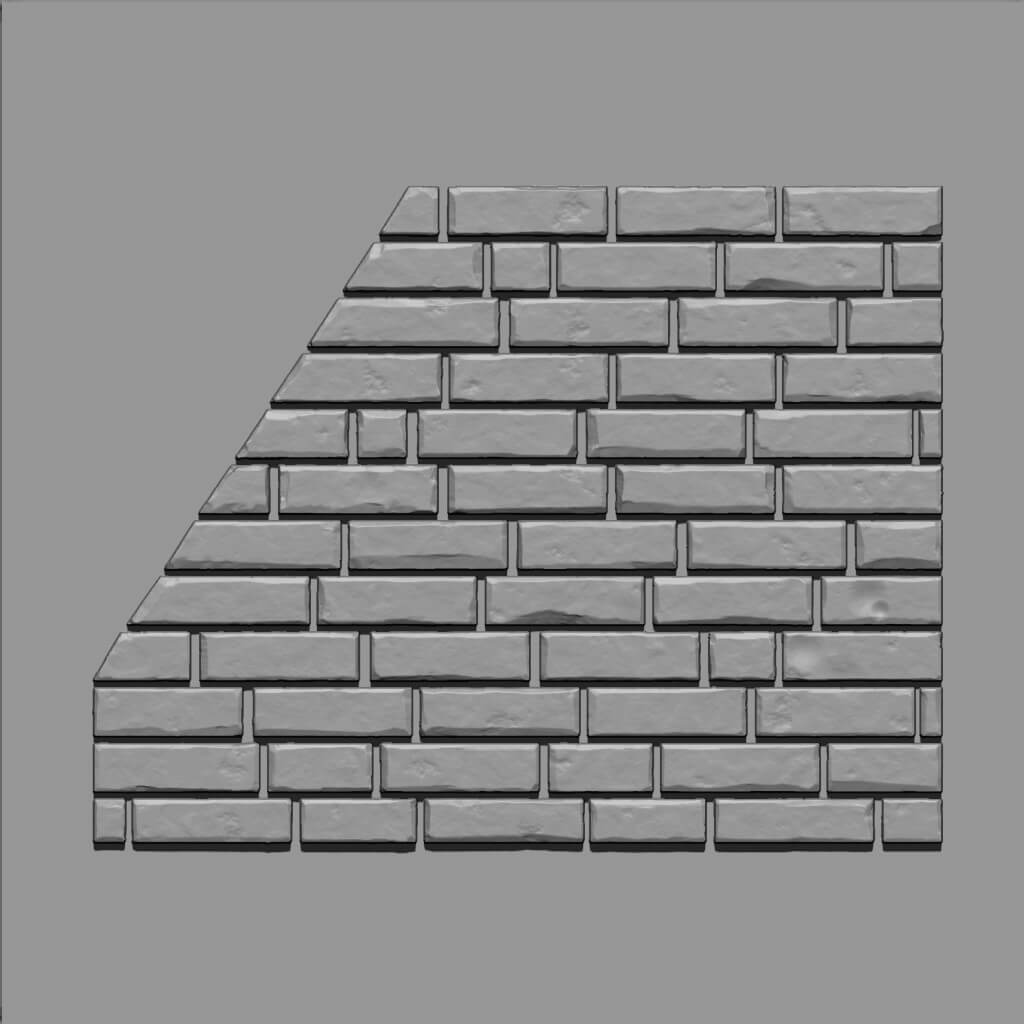 Bricks Pattern VDM Brushes + OBJ, FBX - 3D Material or Shader by netleon