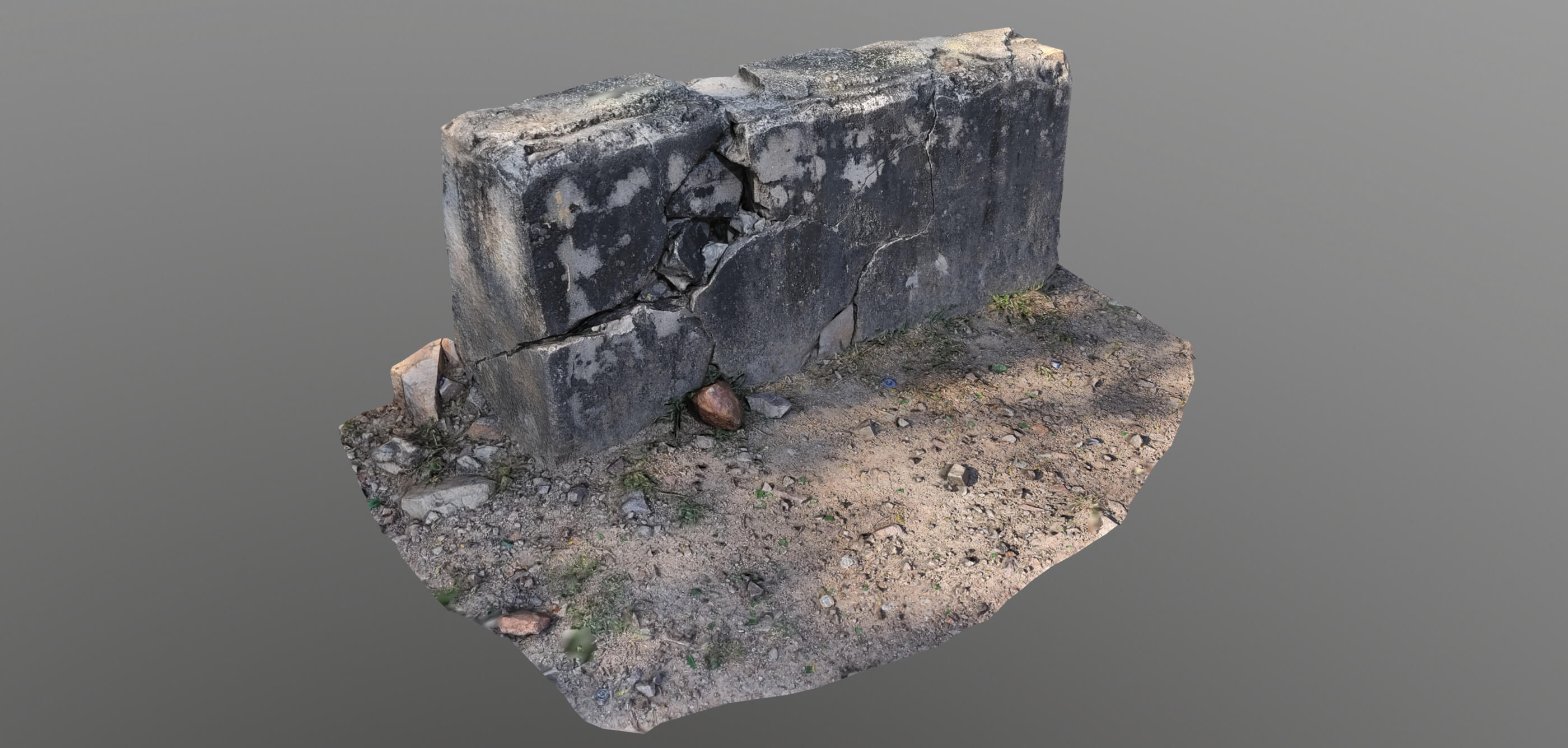 Broken Wall - 3D Model by netleon