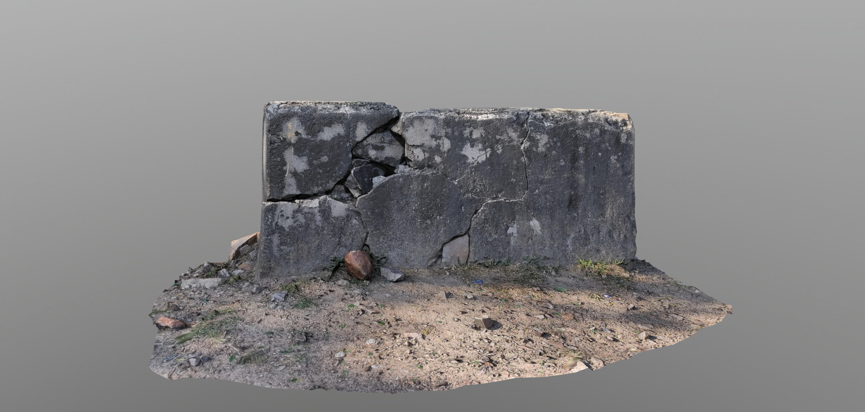 Broken Wall - 3D Model by netleon