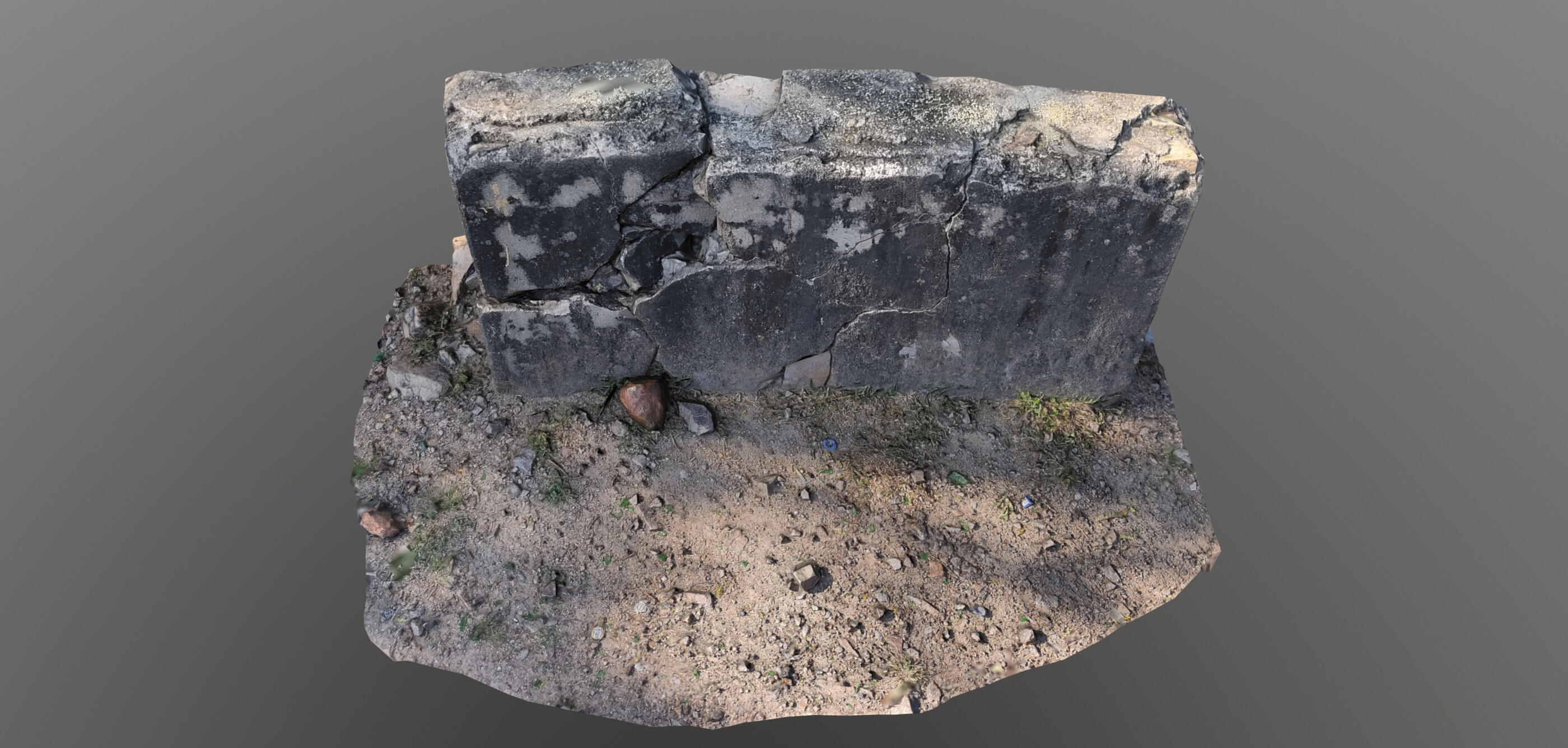 Broken Wall - 3D Model by netleon