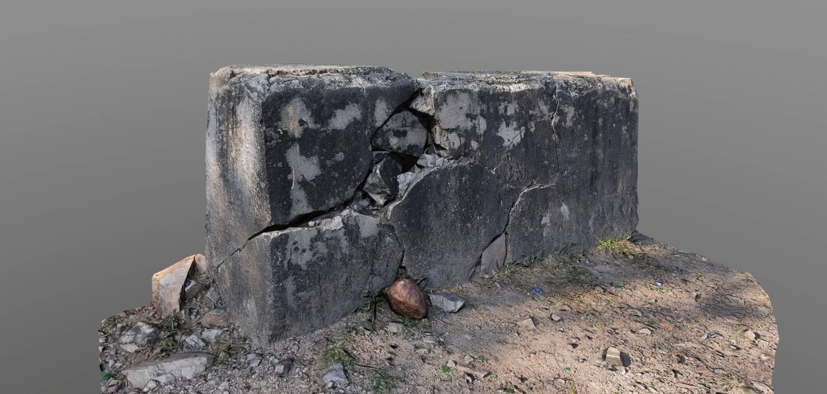 Broken Wall - 3D Model by netleon