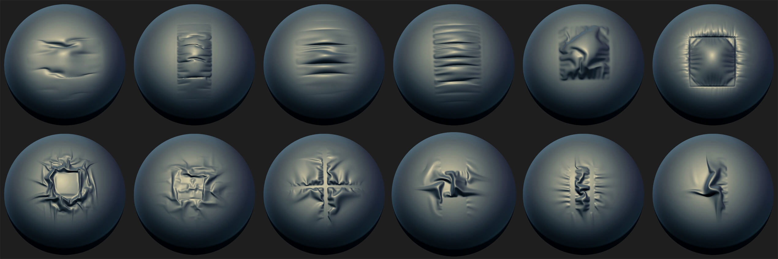 Cloth Wrinkles VDM Brushes + Alpha Vol 5 - Brush or Tool by netleon