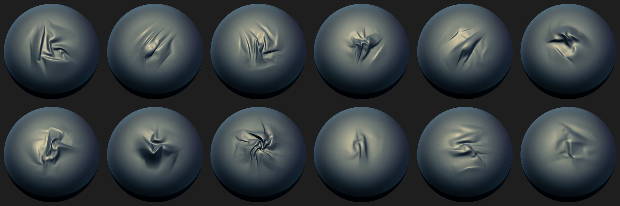 Cloth Wrinkles VDM Brushes + Alpha Vol 6 - Brush or Tool by netleon