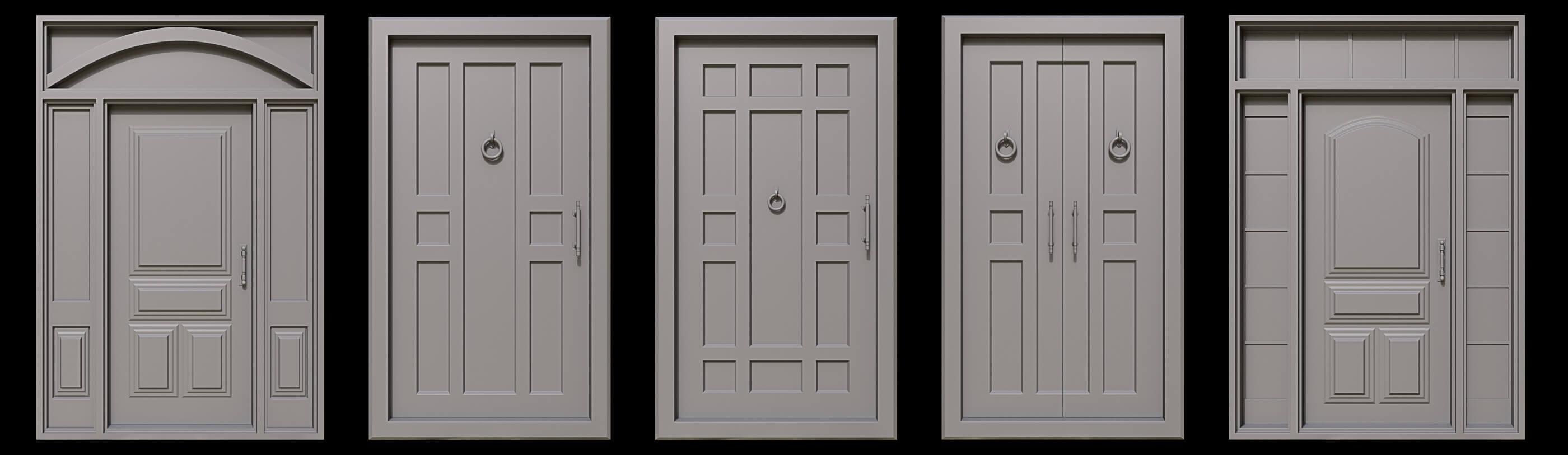 Door Base Mesh Vol 1 - 3D Model by netleon