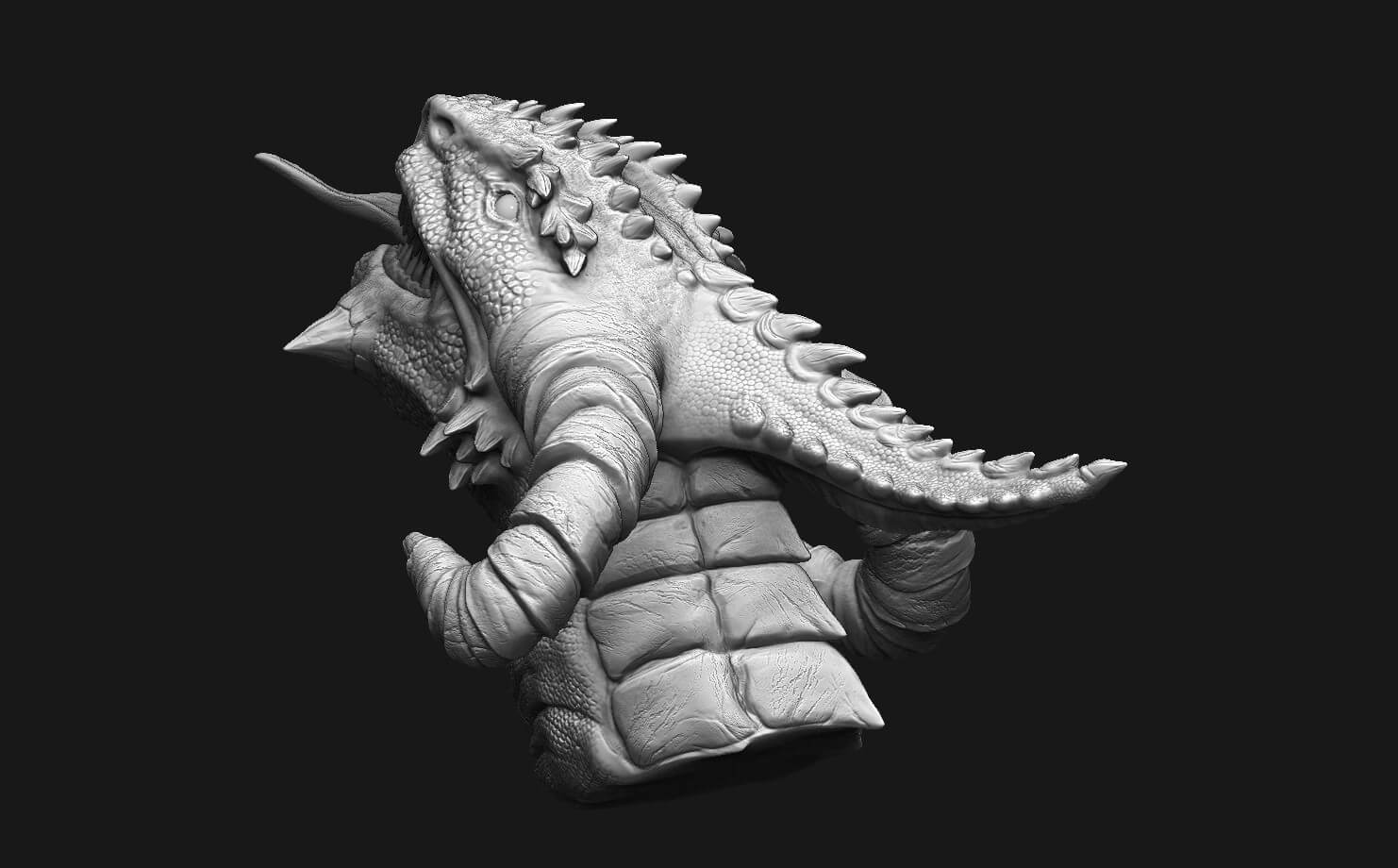 Dragon Head - 3D Model by netleon