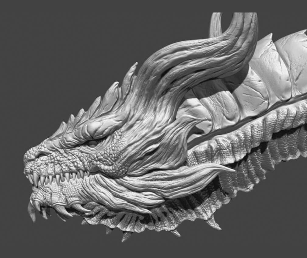 Dragon Head - 3D Model by netleon