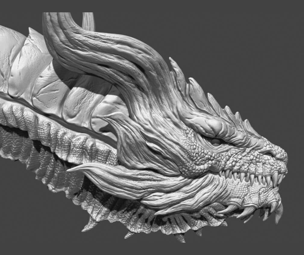 Dragon Head - 3D Model by netleon