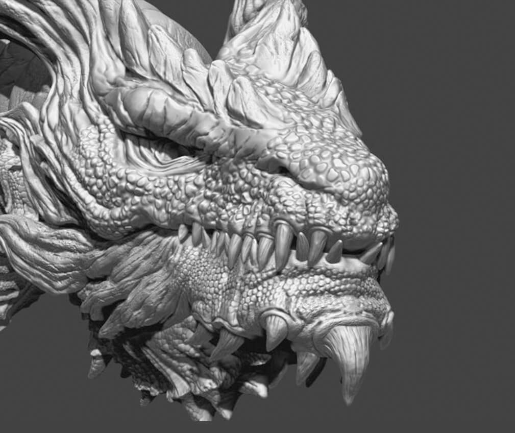 Dragon Head - 3D Model by netleon