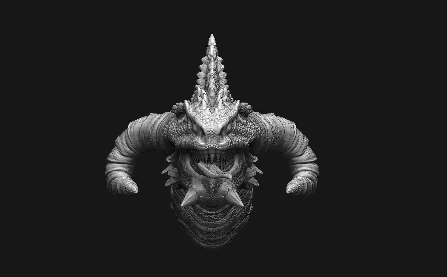 Dragon Head Pack - 3D Model by netleon