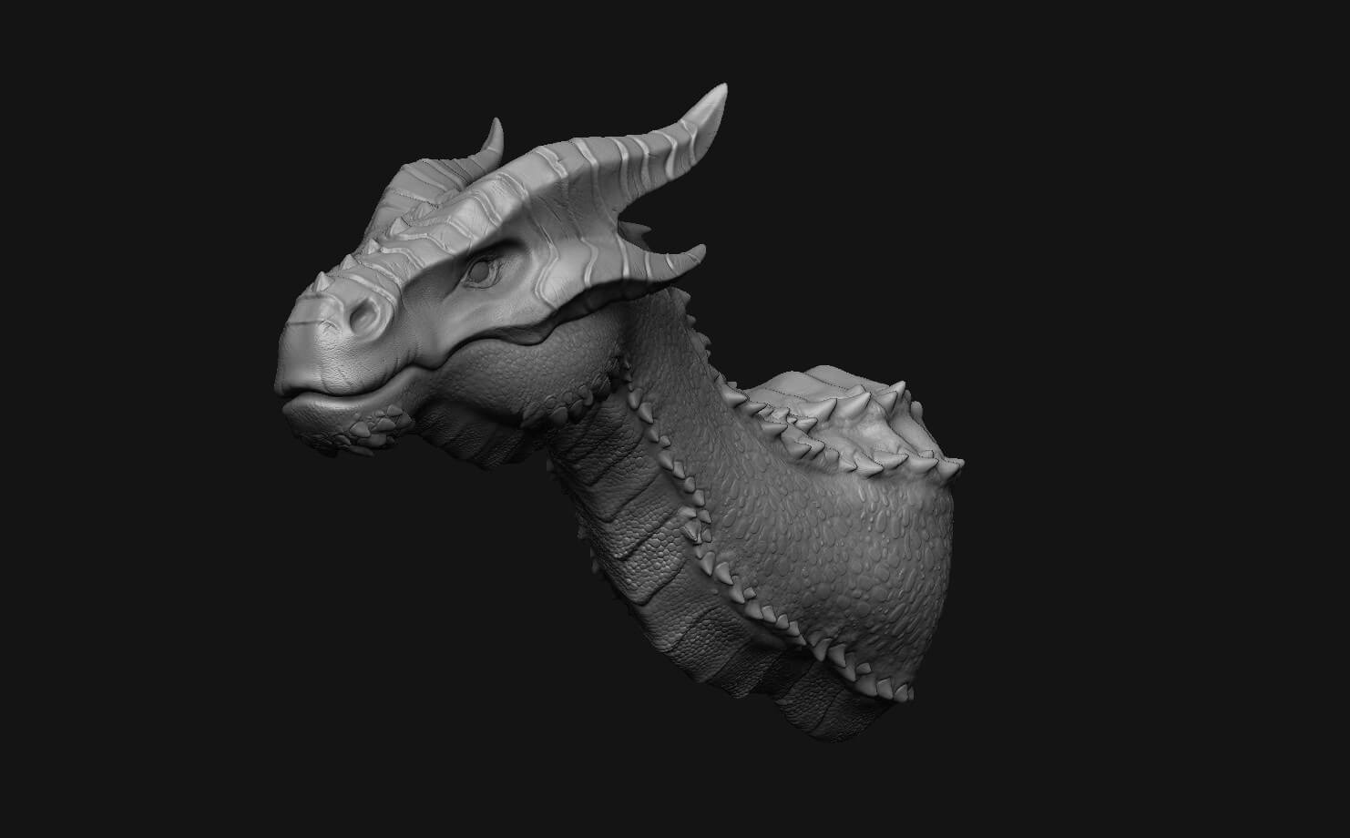 Dragon Front View 3d