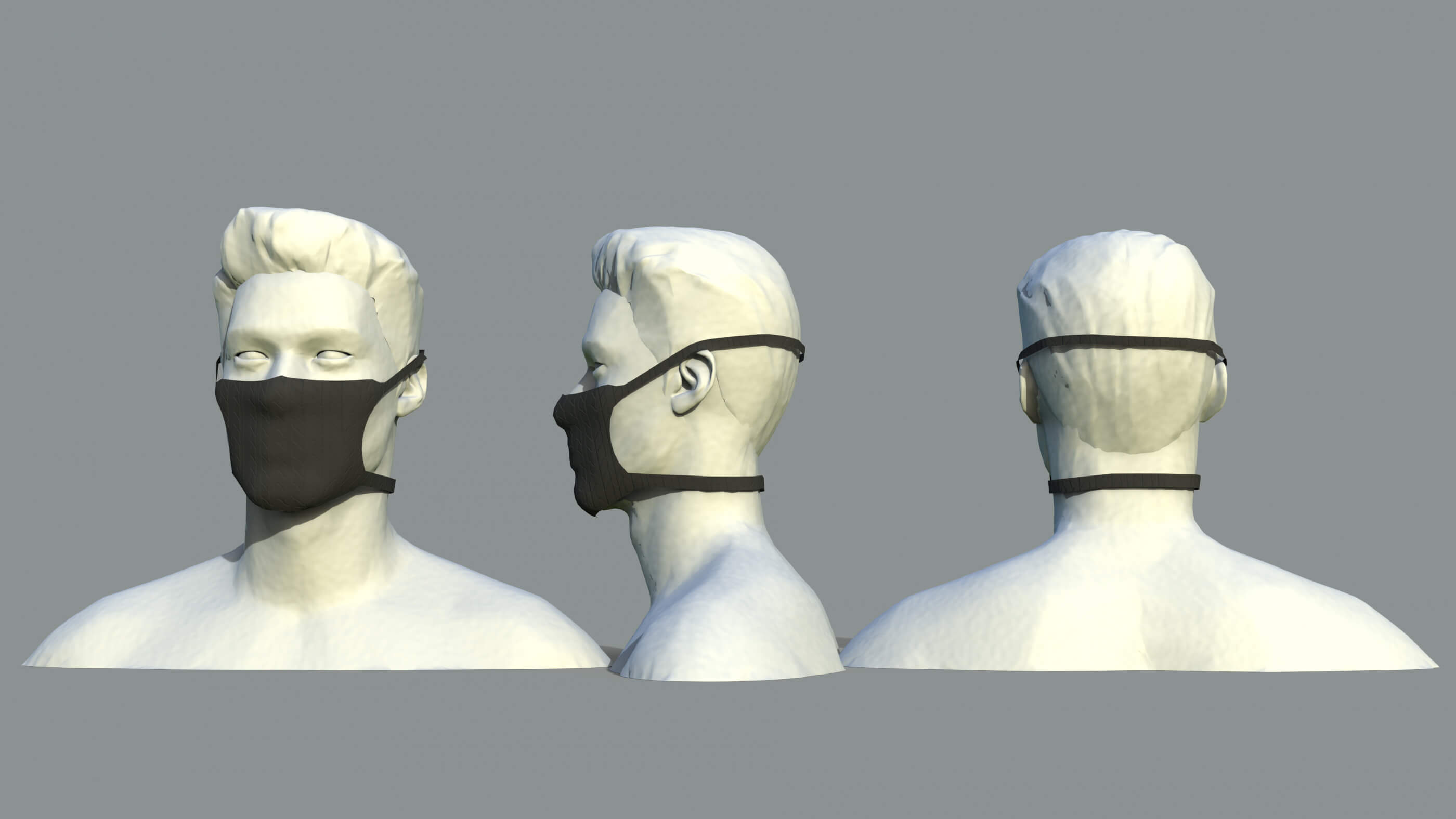 Face Mask Collection Vol 1 - 3D Model by netleon